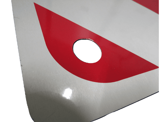 Aluminium Rear Warning Sign | SecureFix Direct