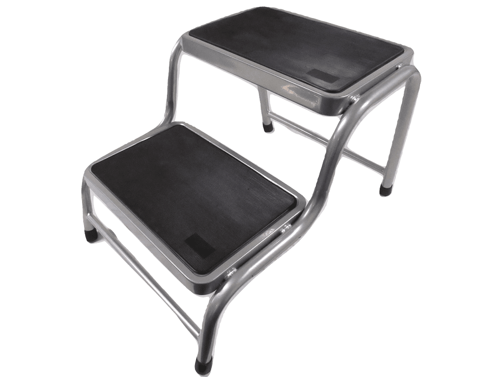 Anti-Slip Caravan Double Steel Step | SecureFix Direct