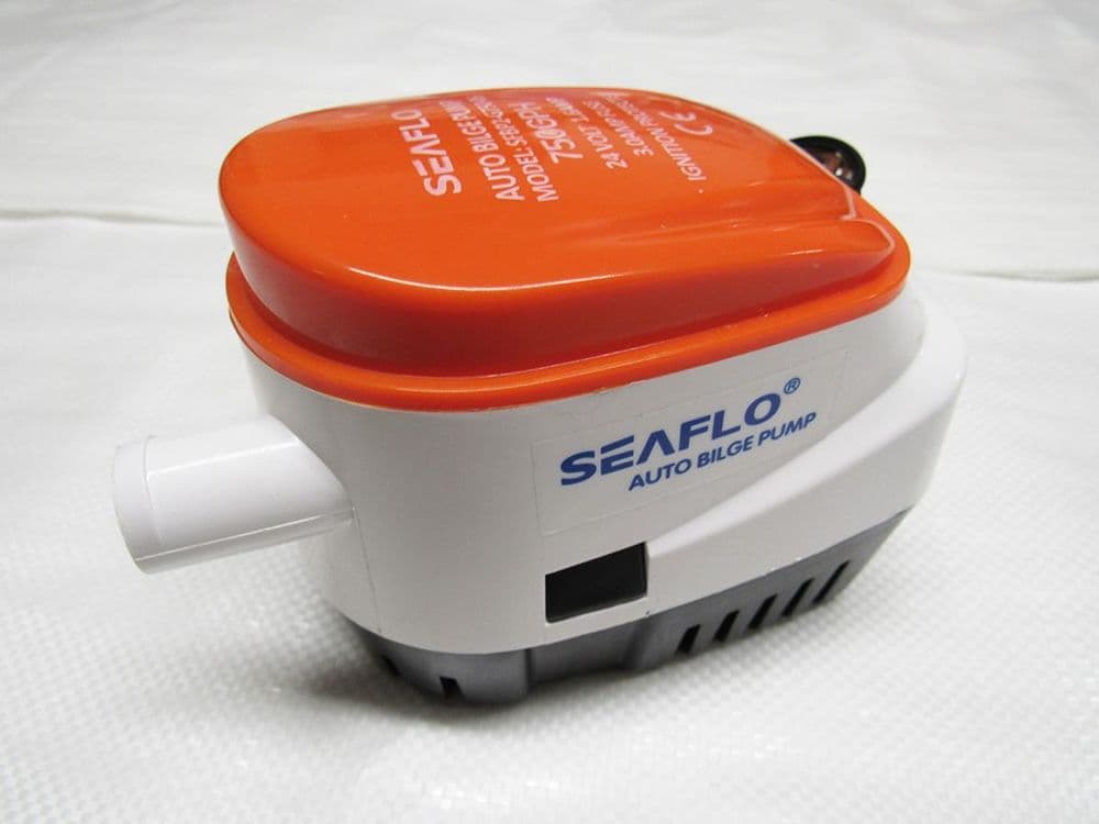 Auto Bilge Pump Internal Float Switch - 24V 750GPH Boat Marine Electric ...