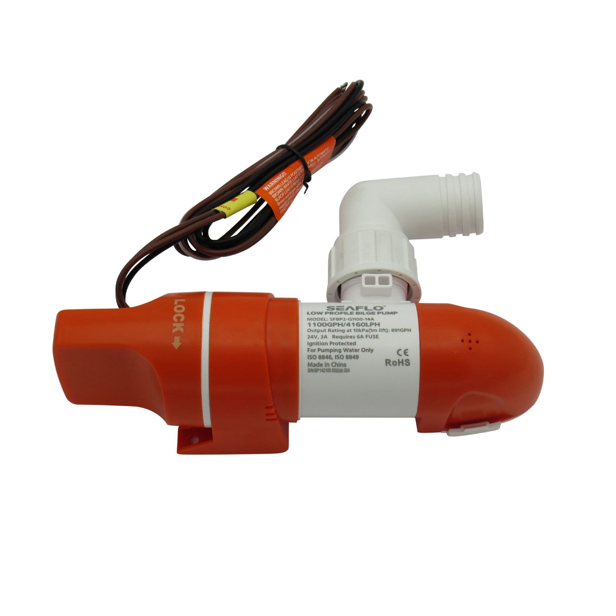 Low Profile Auto Bilge Pump 24V 1100GPH | SecureFix Direct