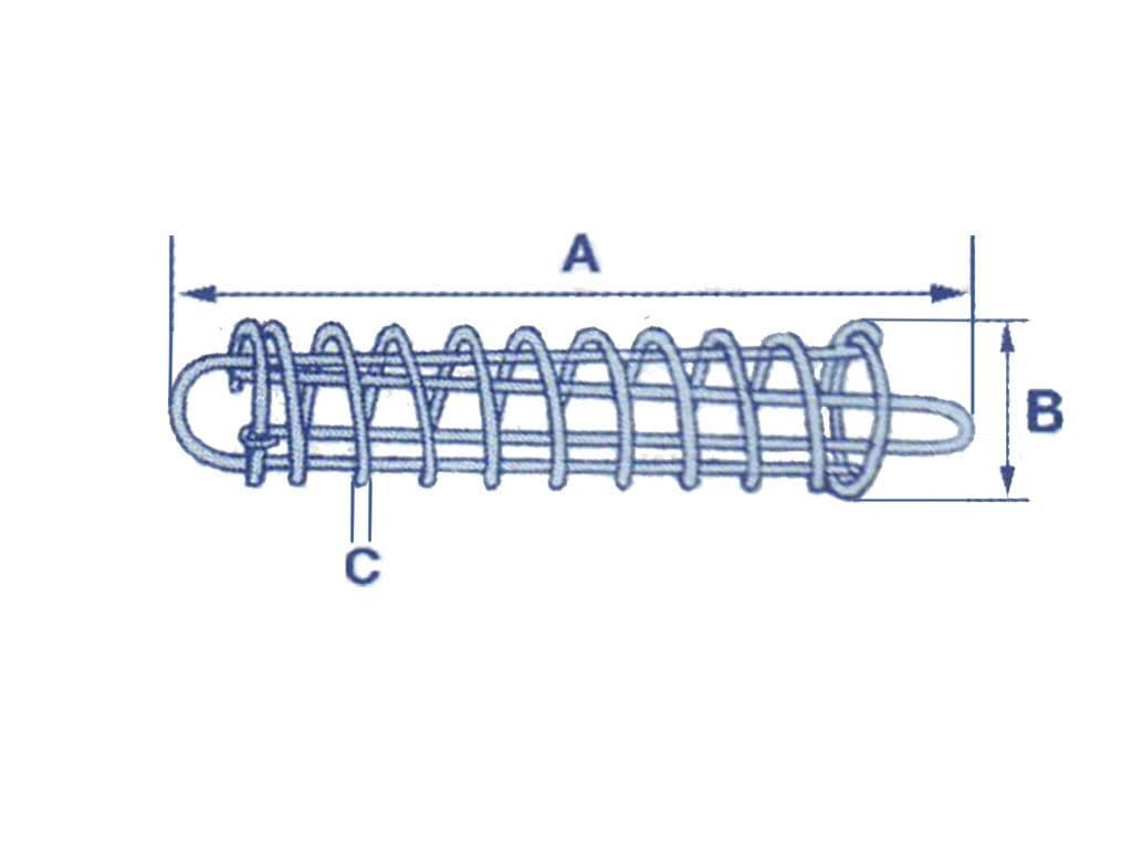 5MM Stainless Boat Mooring Spring | SecureFix Direct