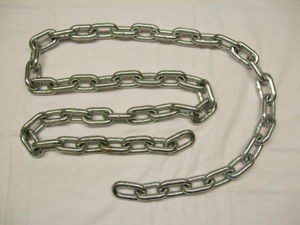 Bright Zinc Plated Hardened Security Chain 5 Metre