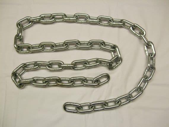 Bright Zinc Plated Hardened Security Chain 5 Metre