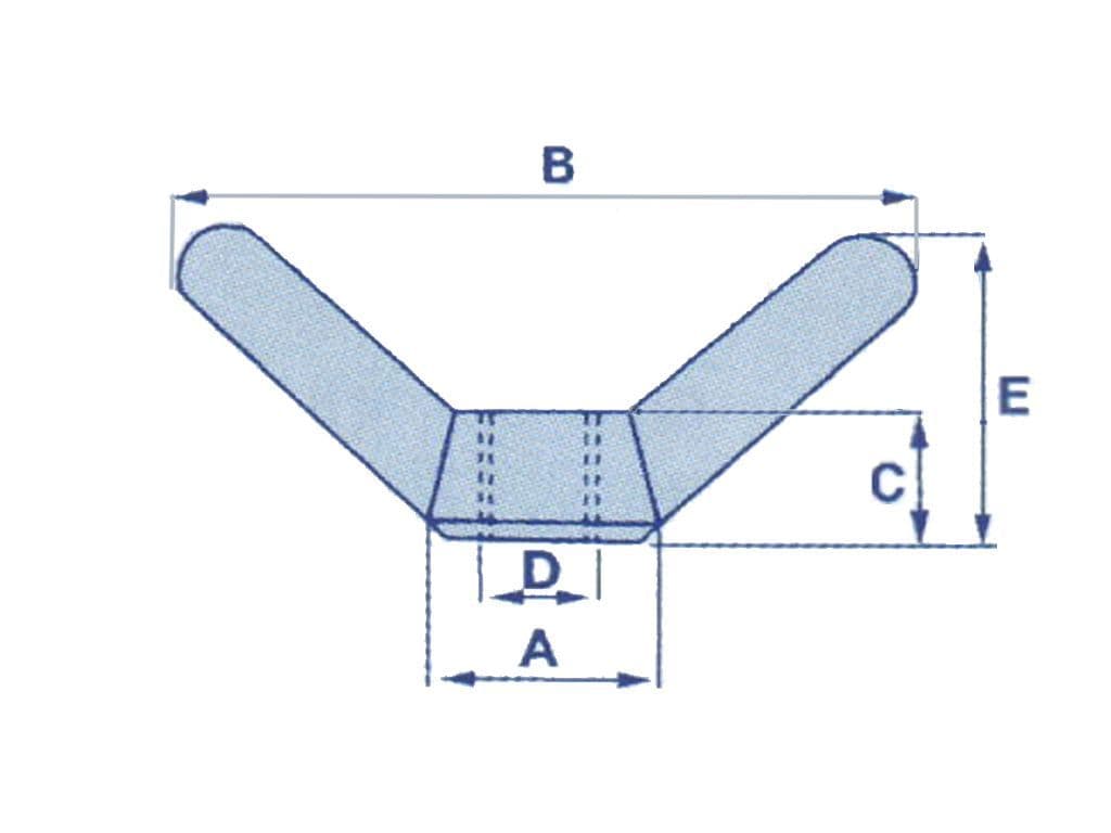 10MM Long Wing Nut Stainless Steel | SecureFix Direct