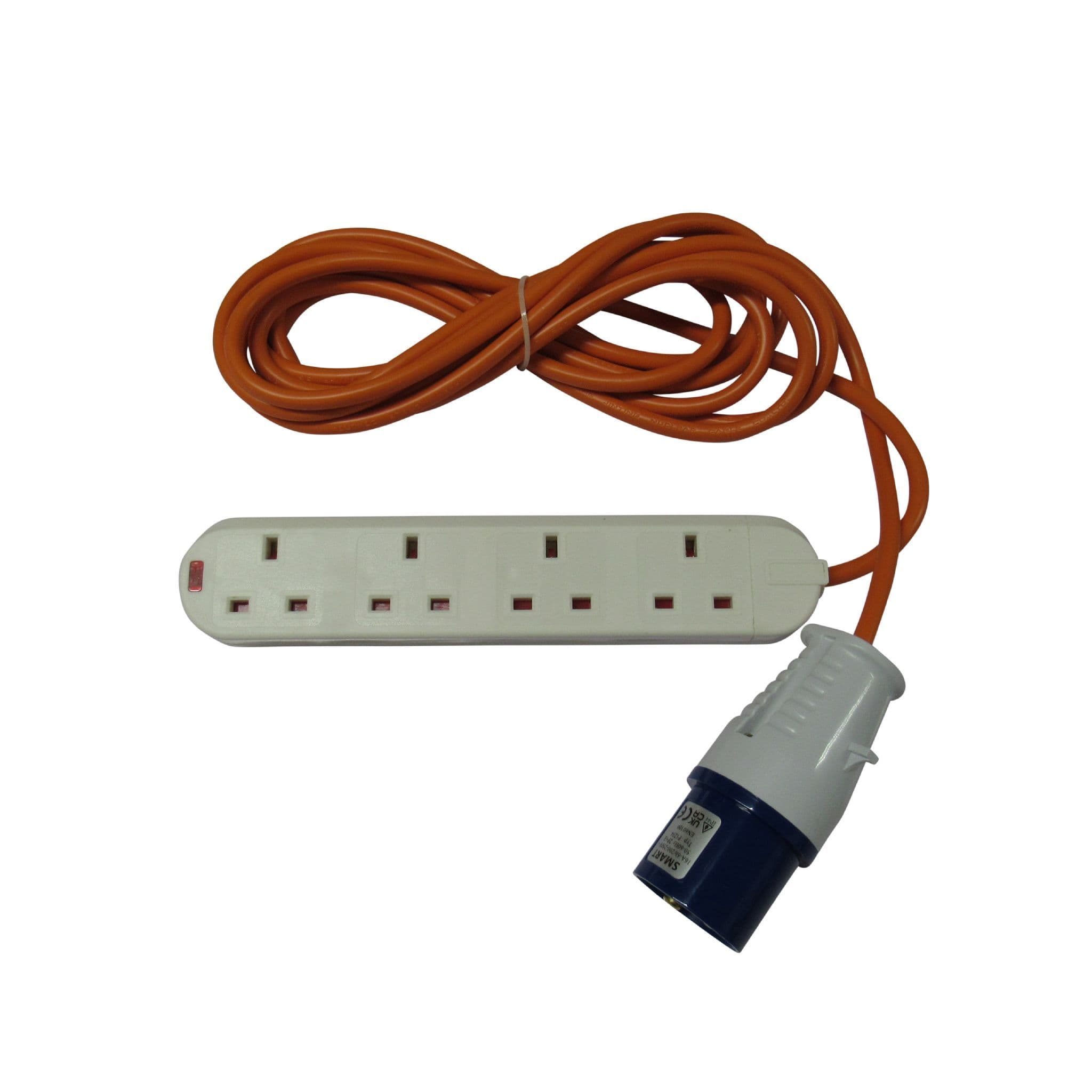 Camping 4 Gang Extension Lead 5M - 15M | SecureFix Direct