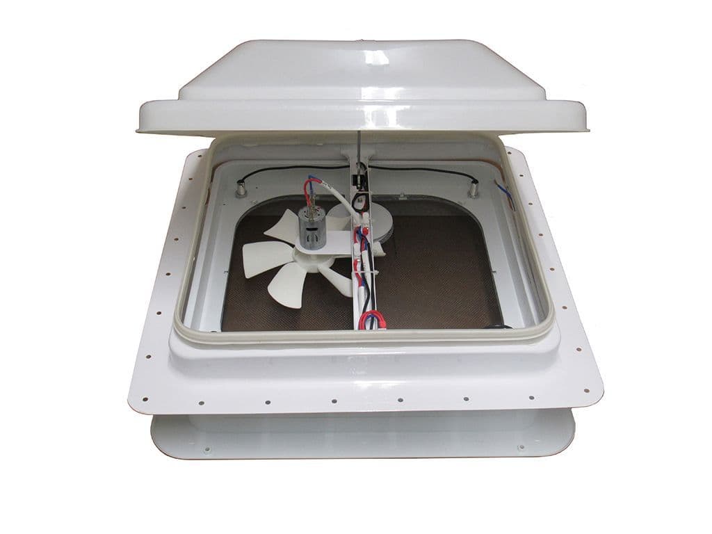 Caravan Sky Light Roof Vent With 12v Fan 10w LED Light RV Motorhome
