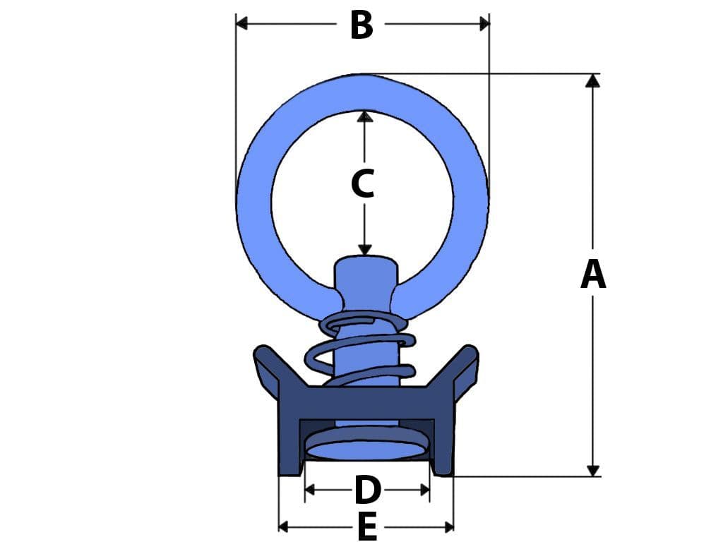 Captive Cargo Load Rings x10 | SecureFix Direct