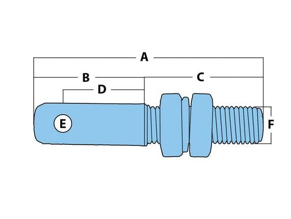 1" Cat 2 Implement Mounting Pin | SecureFix Direct