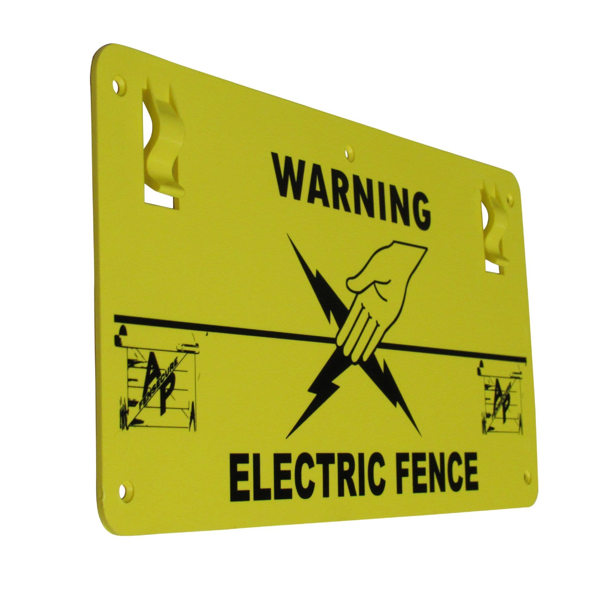 Electric Fence Warning Sign x10 | SecureFix Direct