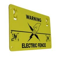 Electric Fence Warning Sign x10 | SecureFix Direct