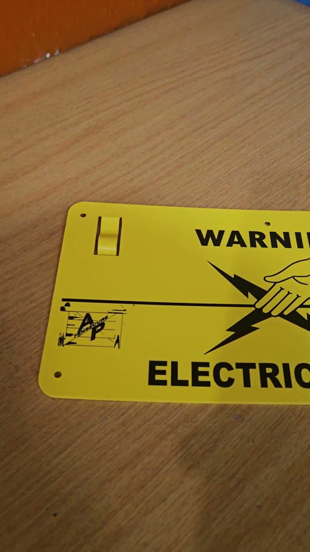 Electric Fence Warning Sign x10 | SecureFix Direct