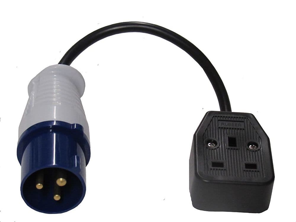 CEE 16AMP Plug to UK 13AMP Plug Socket Adapter | Free UK Mainland Delivery