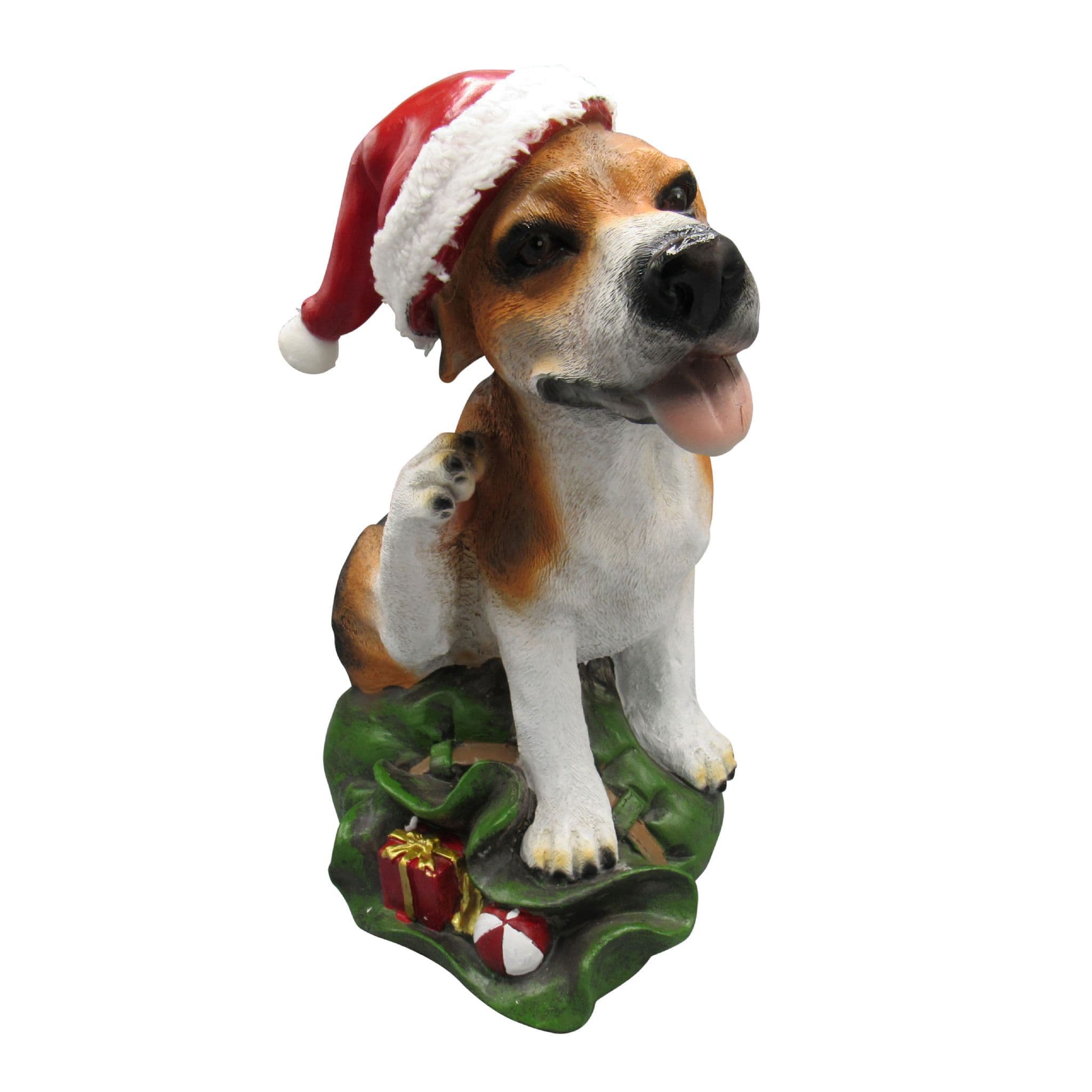 Xmas Dog On Gifts Figurine | SecureFix Direct