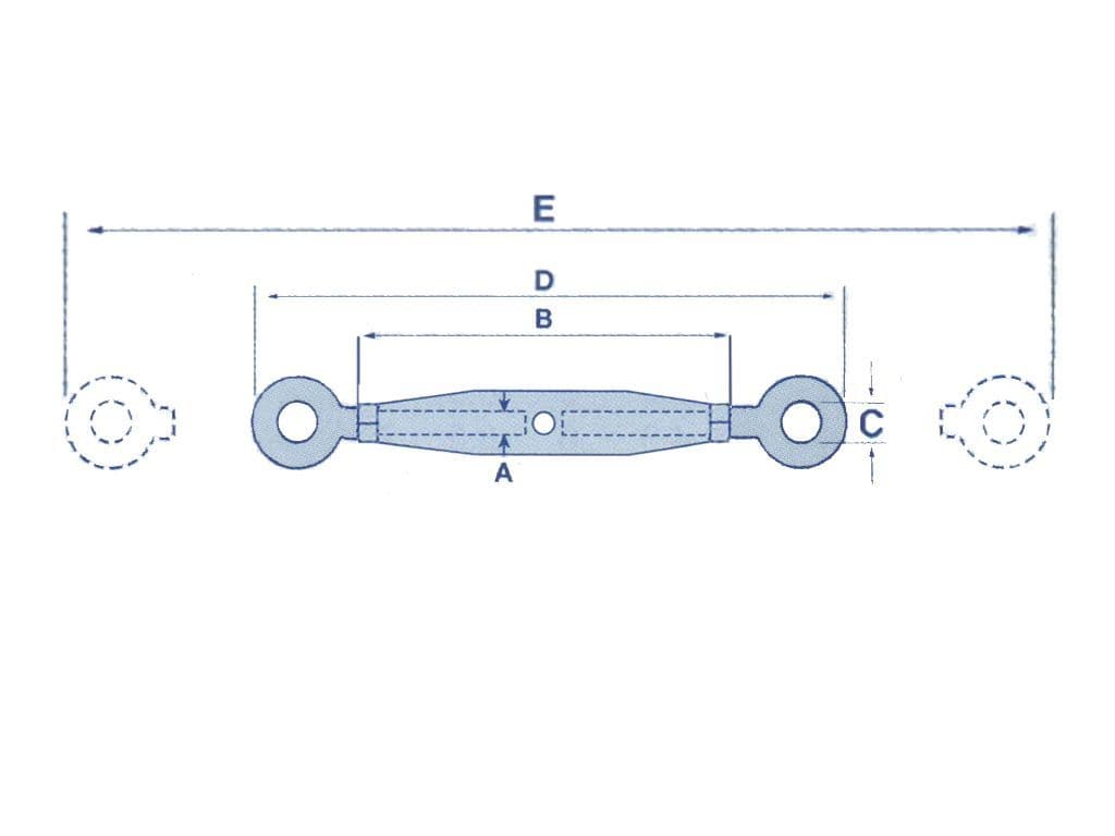 M12 Stainless Steel Closed Rigging Eyes | SecureFix Direct
