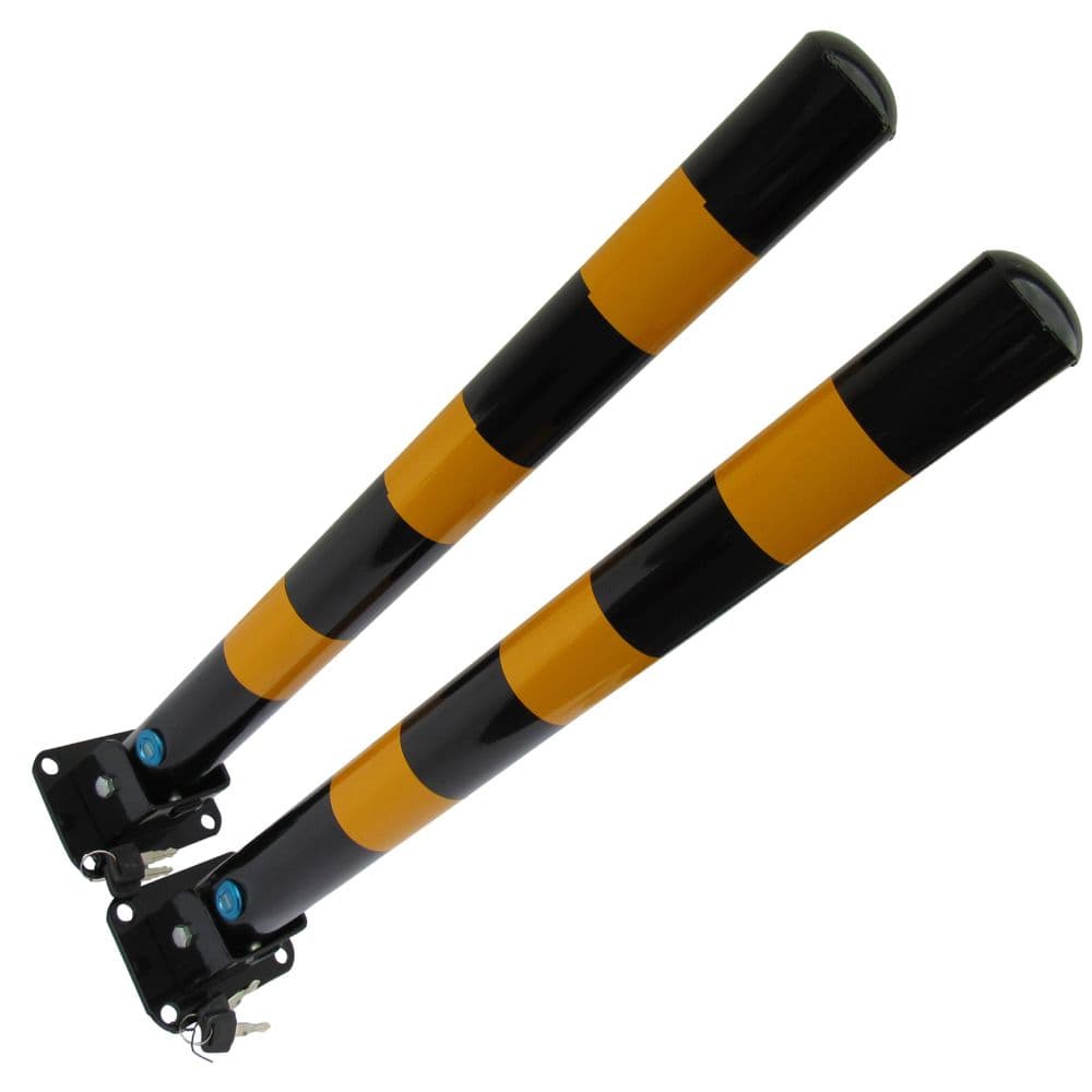 Folding Driveway Security Post X2 | SecureFix Direct