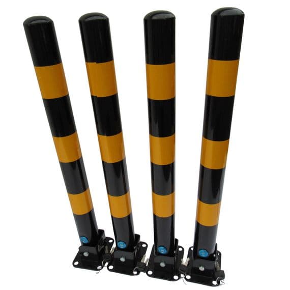 Folding Driveway Security Post X4 | Securefix Direct