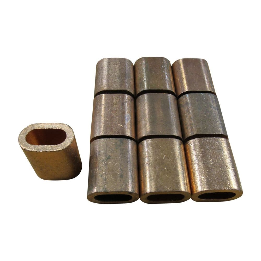 Oval Copper Ferrules 4.5MM X10 | SecureFix Direct