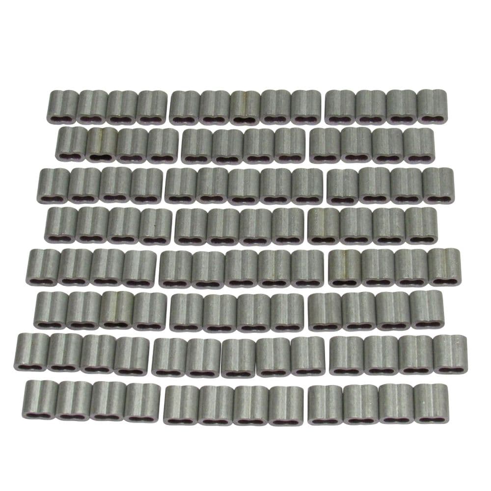 Aluminium Crimping Loop Sleeves X100 | SecureFix Direct