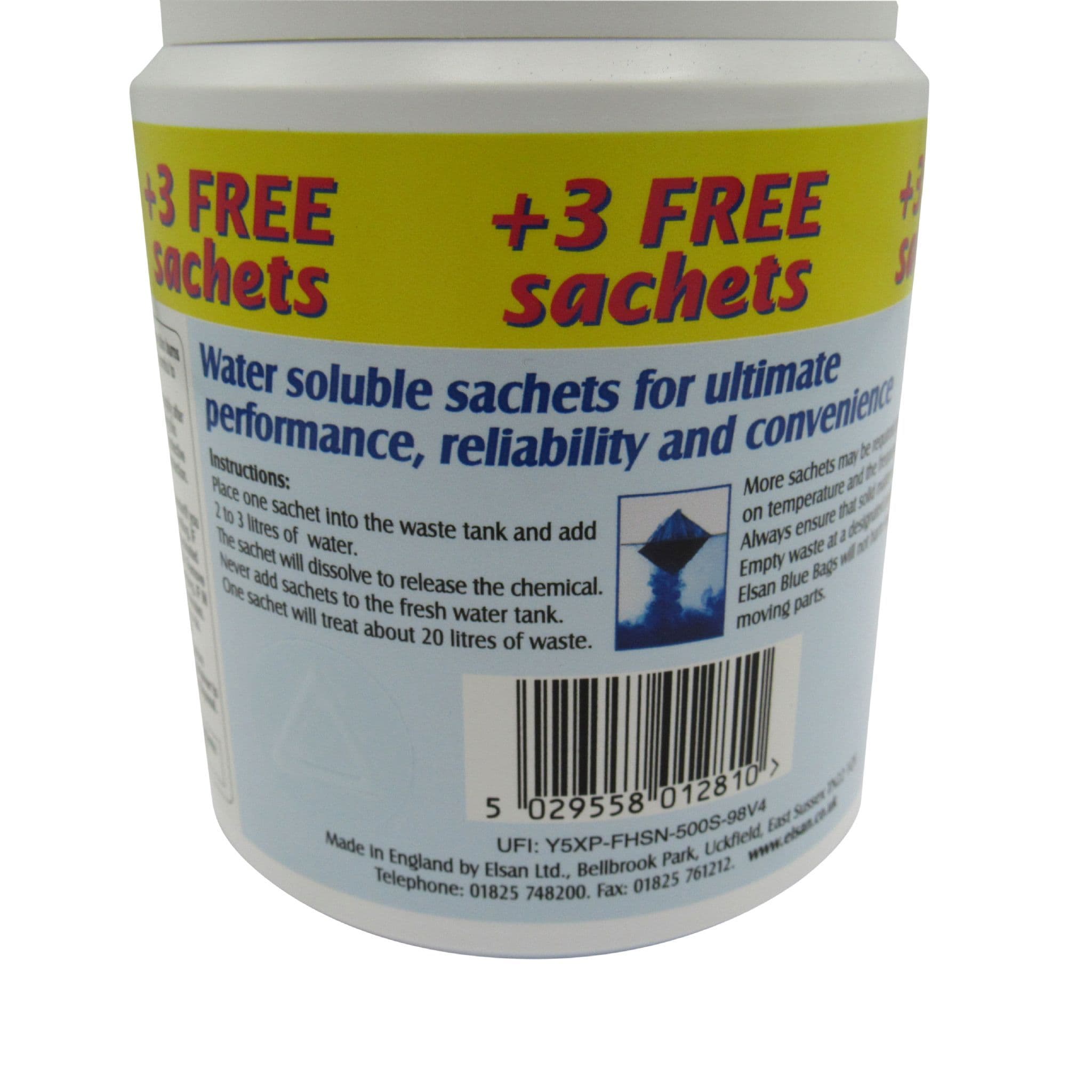 Elsan Blue Bags Toilet Sachets x21 | SecureFix Direct