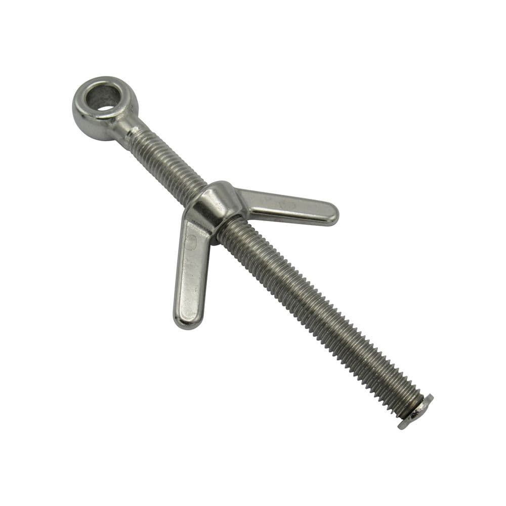 S/S Eye Bolt & Wing Nut 10MM x 100MM | SecureFix Direct