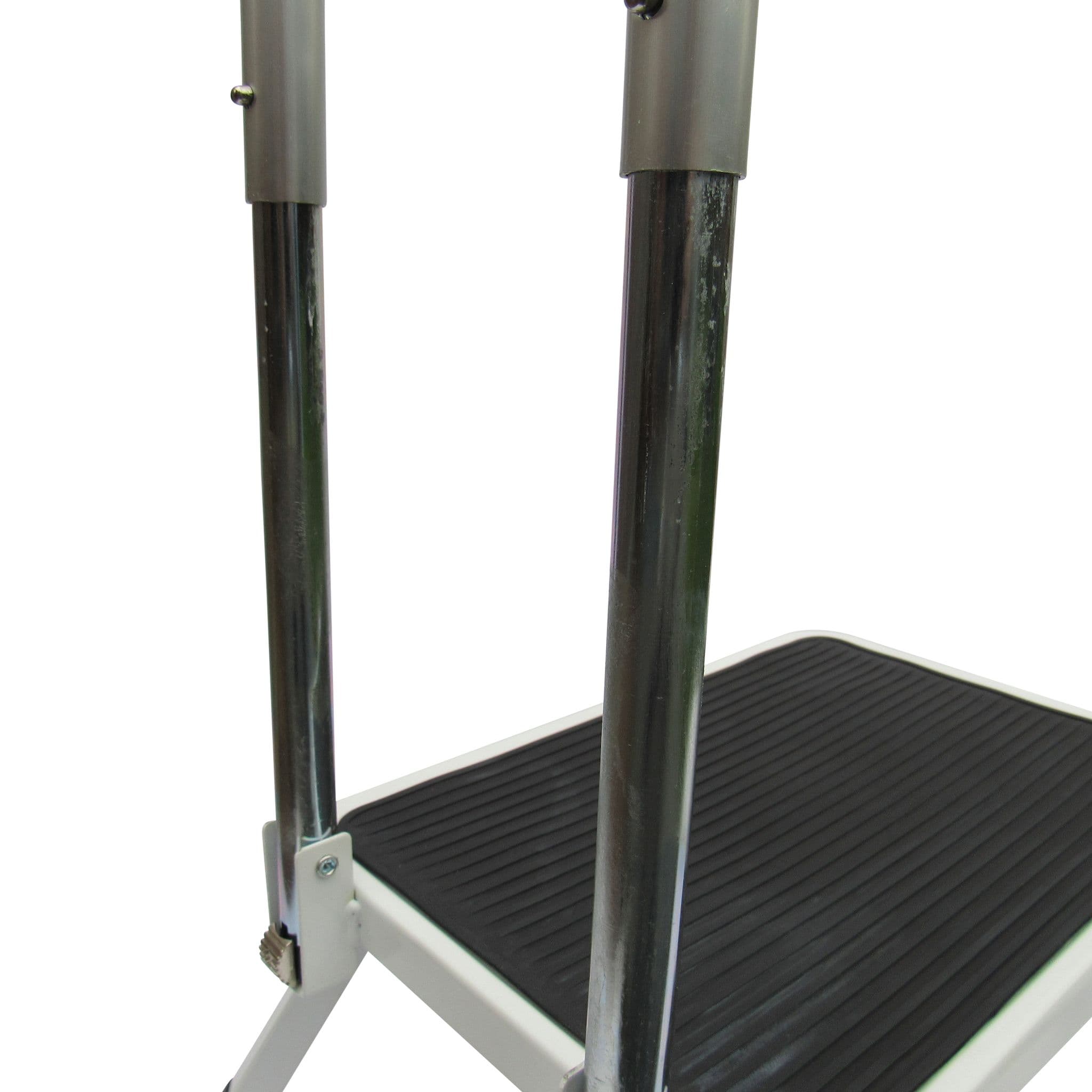 Folding Aluminium Step With Handrail | Securefix Direct