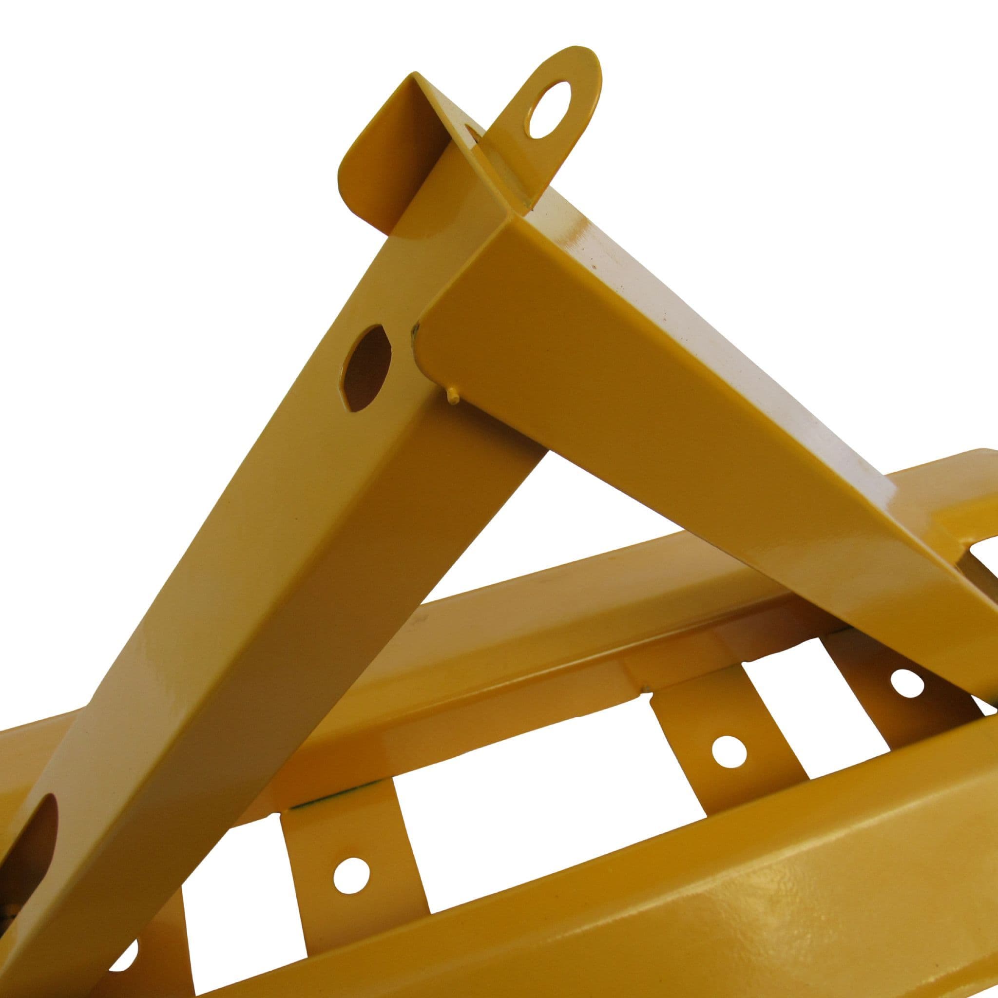 Folding Parking Barrier Lockable Triangle Post Driveway Steel Drop Down