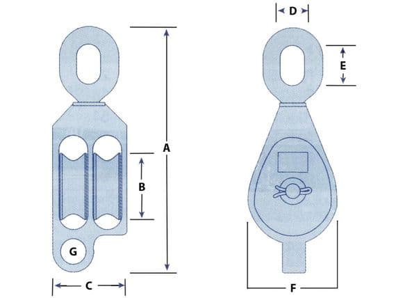 1, 2, & 3 Sheave Lifting Blocks 3 - 10" | SecureFix Direct