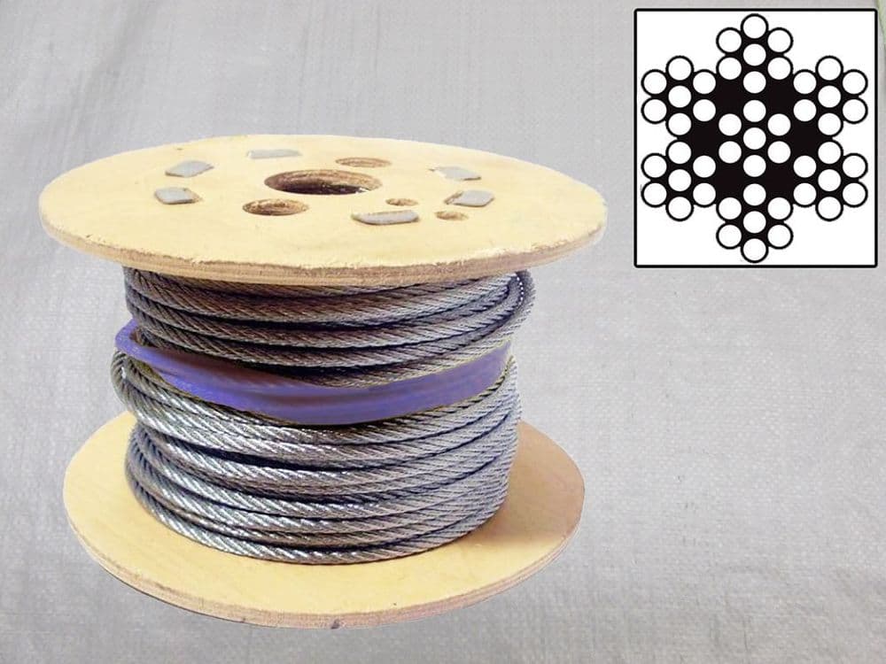 Galvanised Steel Wire Rope Reel 1MM | SecureFix Direct