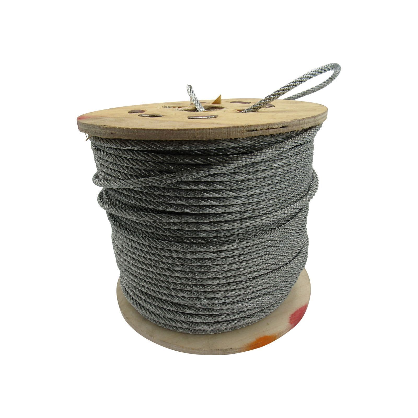 Galvanised Wire Rope 100M 6MM 6x7 | SecureFix Direct