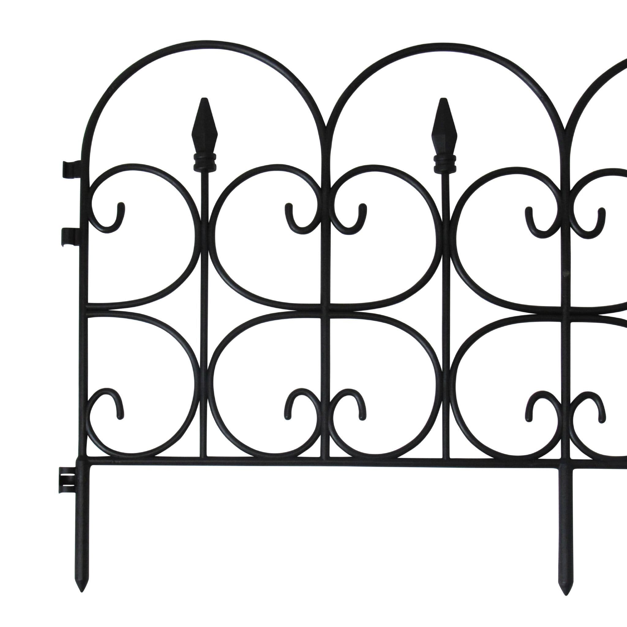 Black Plastic Border Fence x2 | Securefix Direct