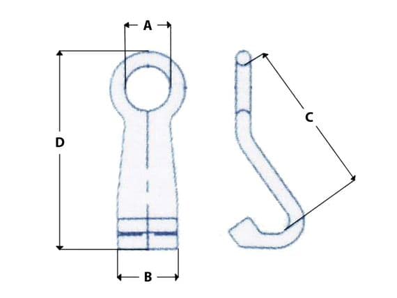 Grade 8 Barrel Hook x2 | SecureFix Direct