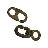 Heavy Brass Inglefield Clip - Flag Line Swivel Sister Brummel Hook
