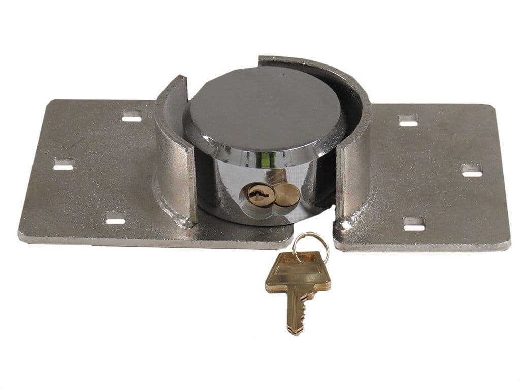 High Security Van Door Lock with Brackets Heavy Duty Padlock Shutter Gate