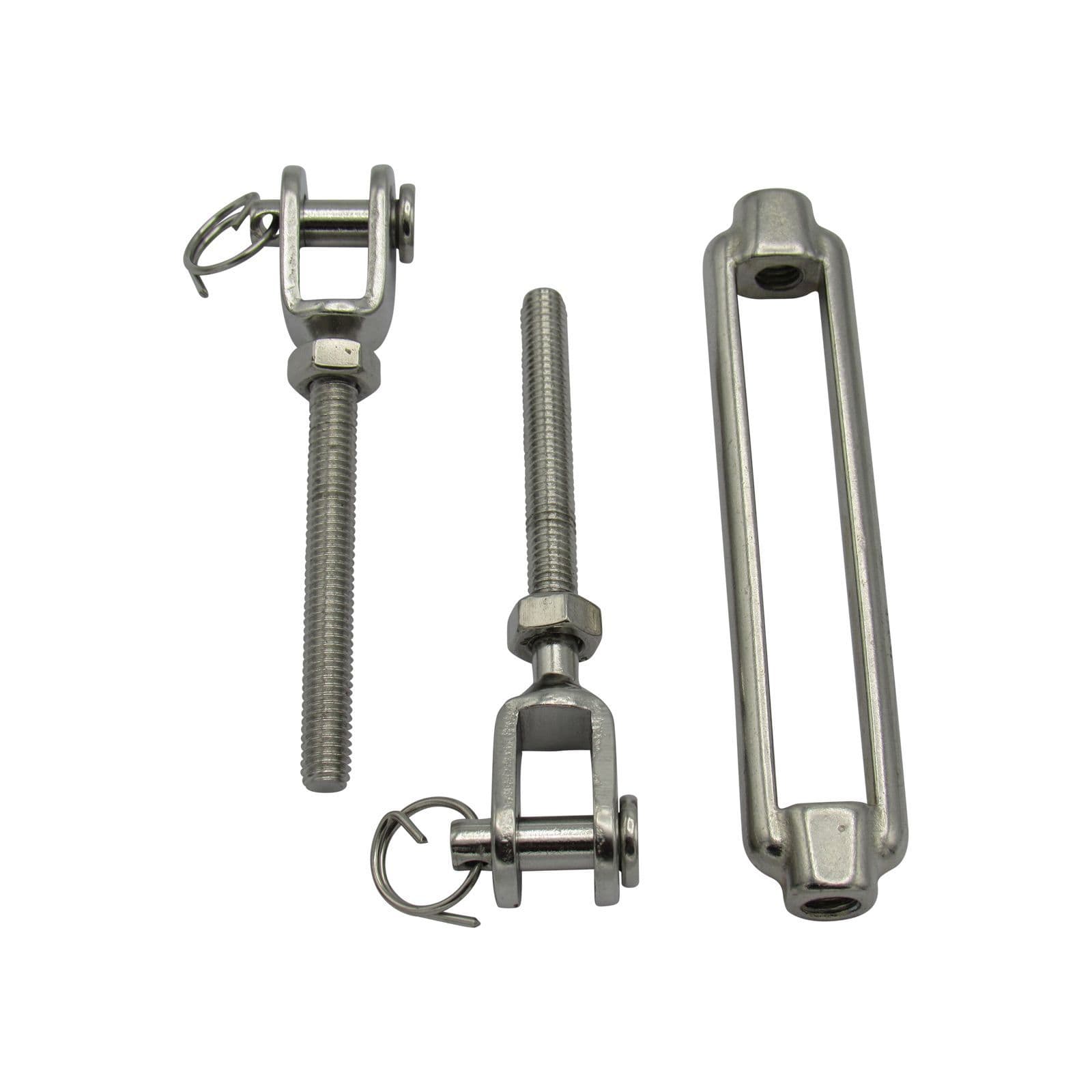 M6 Stainless Turnbuckle Jaw & Jaw | SecureFix Direct