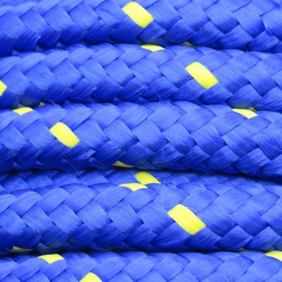 Kernmantle Rope Polypropylene 8MM 100M Blue 16 Plait Double Braided PP