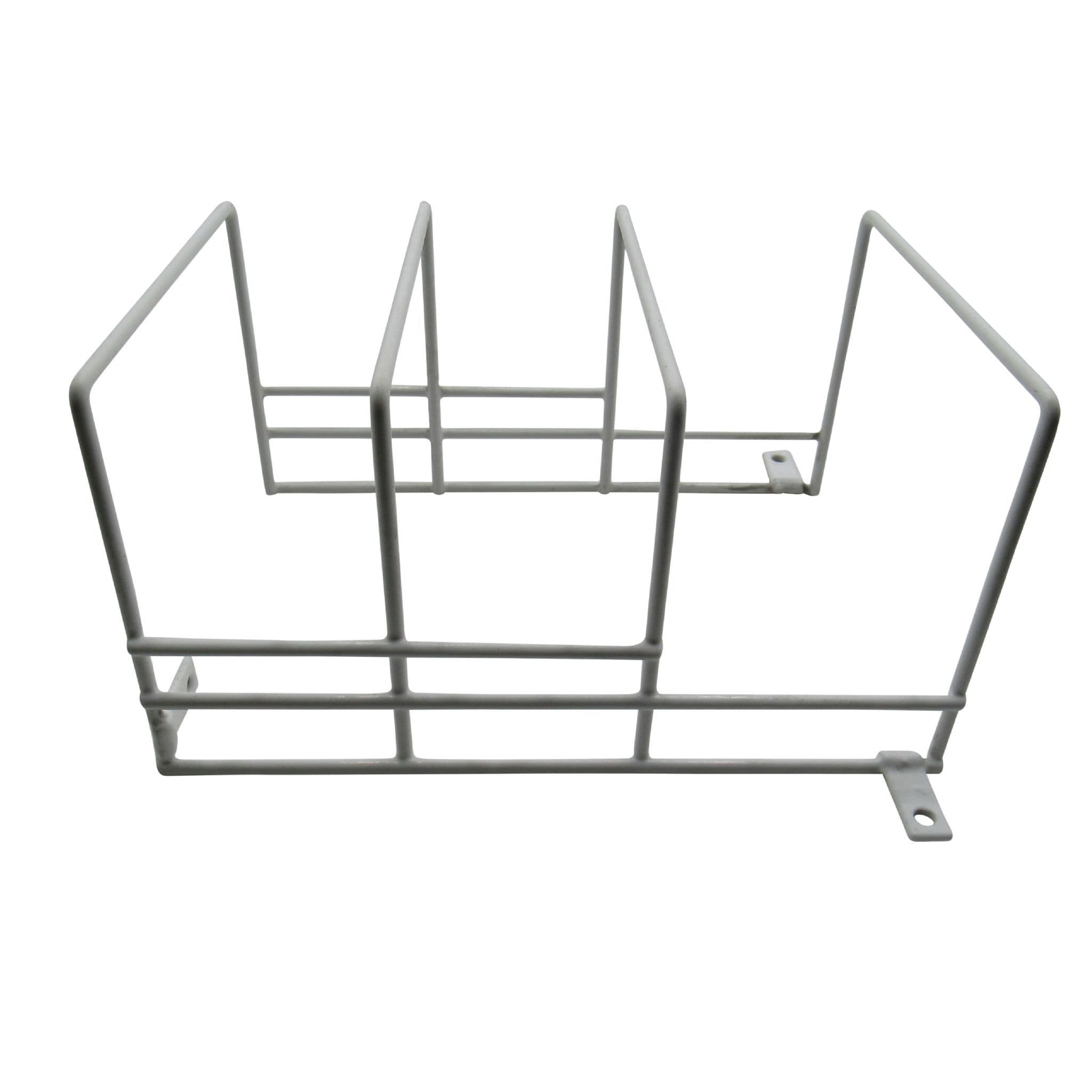 White Storage Plate Rack Holder | SecureFix Direct