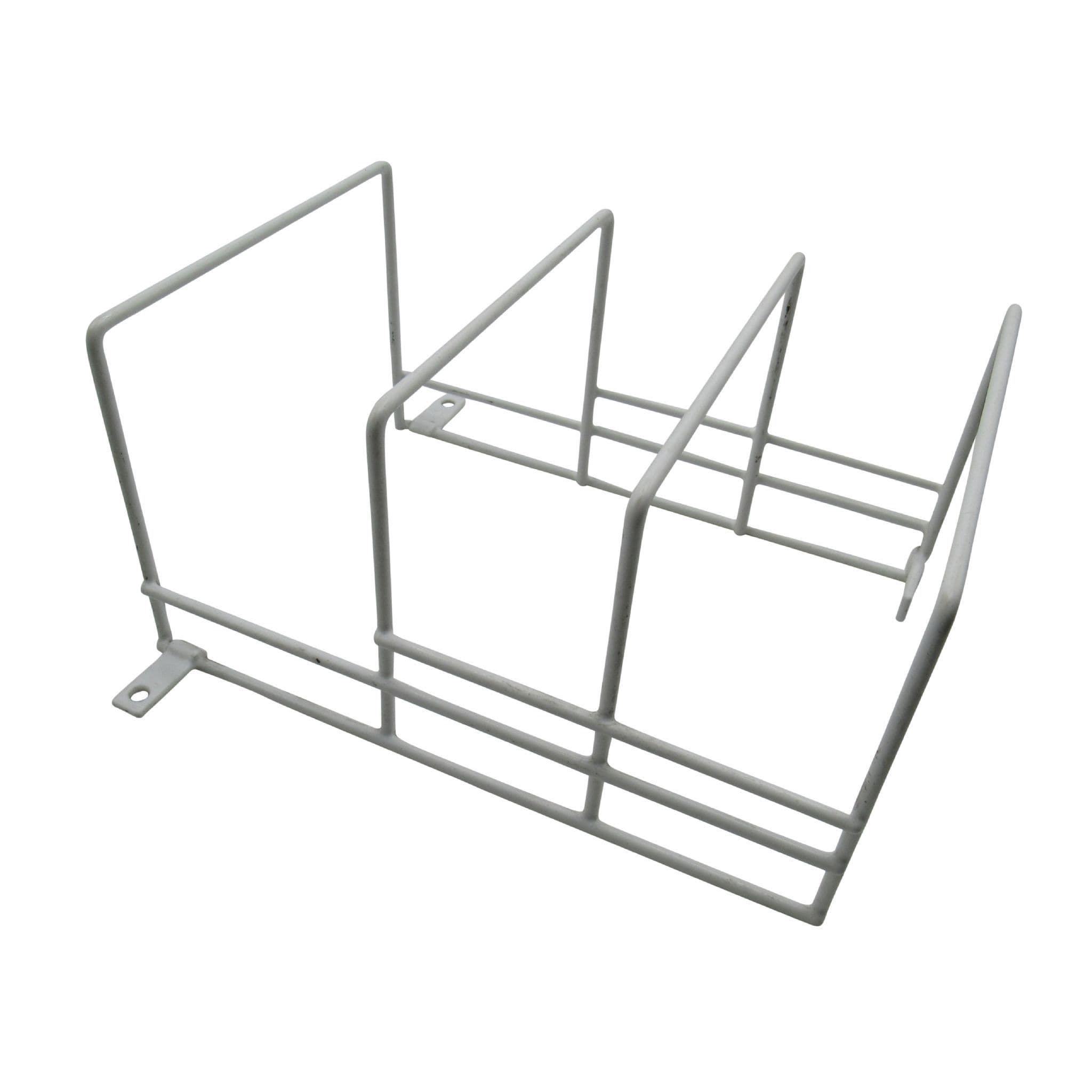 White Storage Plate Rack Holder | SecureFix Direct