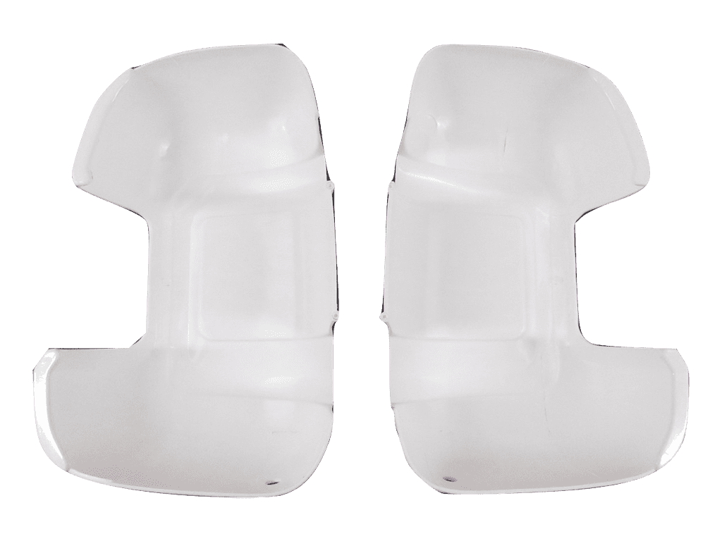 White Long Arm Wing Mirror Protectors | SecureFix Direct