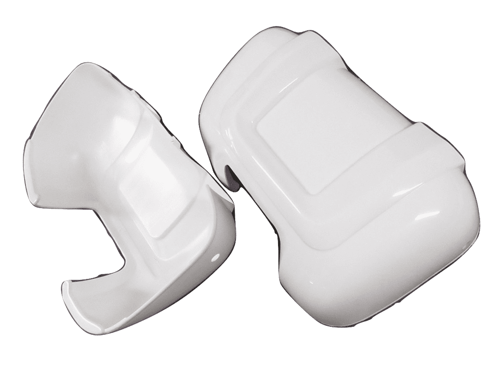 White Long Arm Wing Mirror Protectors | SecureFix Direct