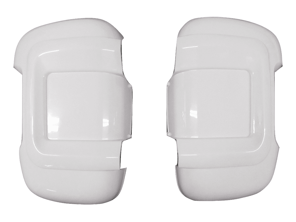 Long Arm White Wing Mirror Protectors Fiat Ducato Peugeot Boxer Citroen Relay