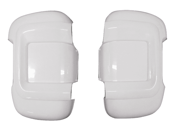 White Long Arm Wing Mirror Protectors | SecureFix Direct