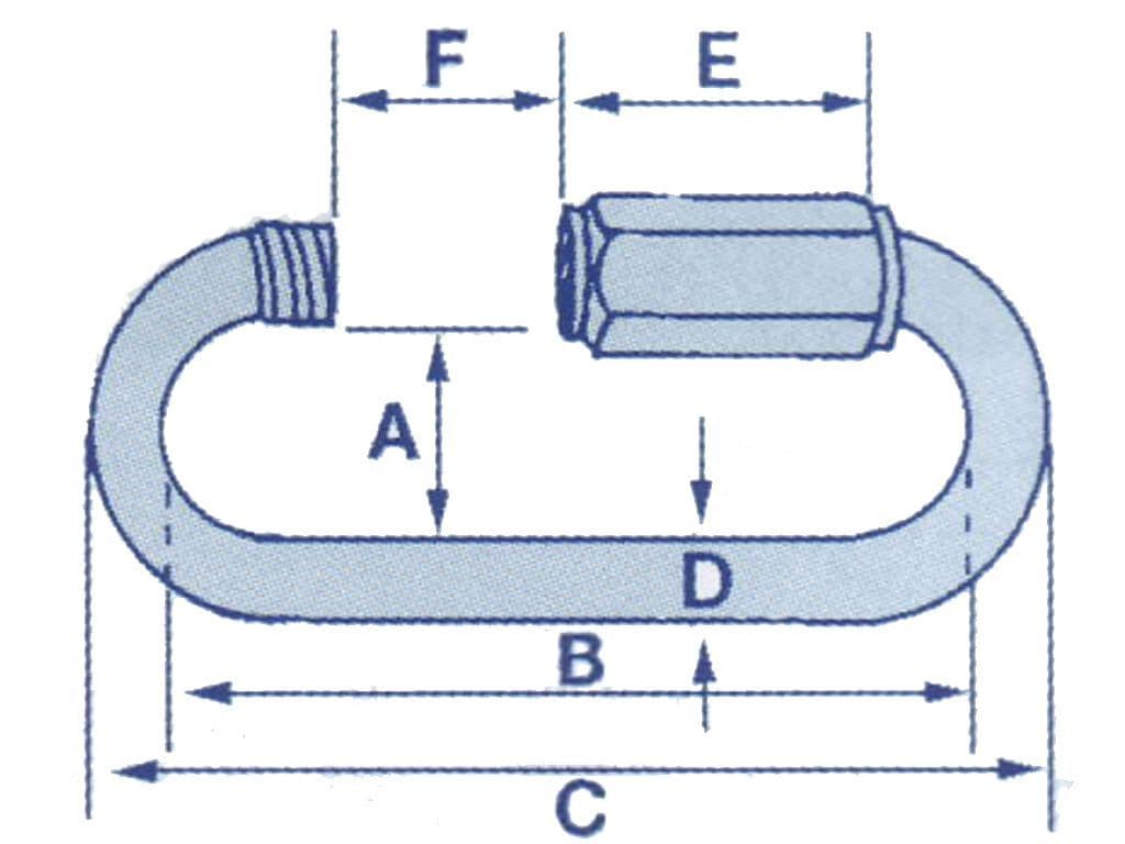 8MM Stainless Steel Long Quick Link | SecureFix Direct