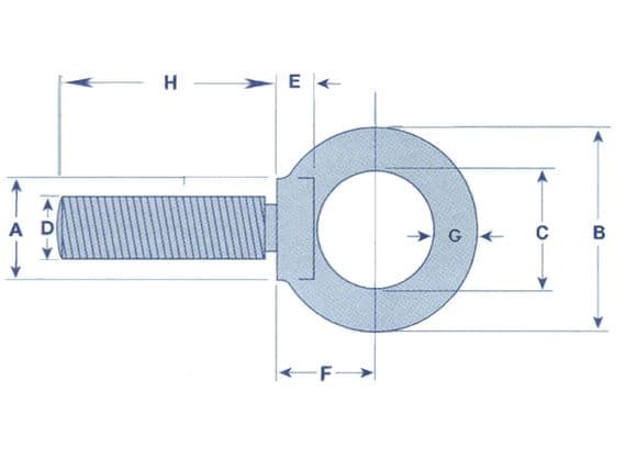 M24 Long Shank Lifting Eyebolt | SecureFix Direct