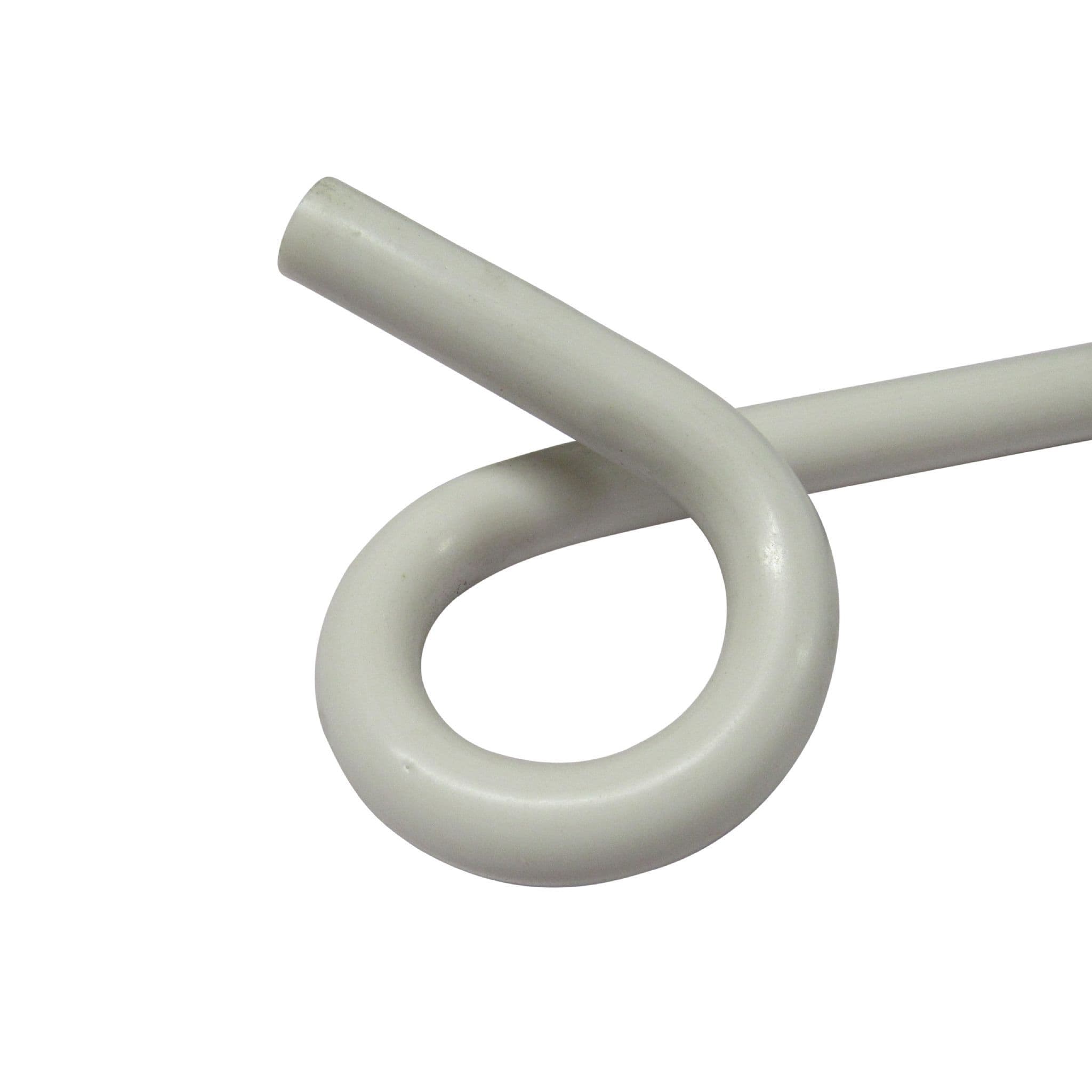 10X White Offest Pig Tail Insulators | SecureFix Direct