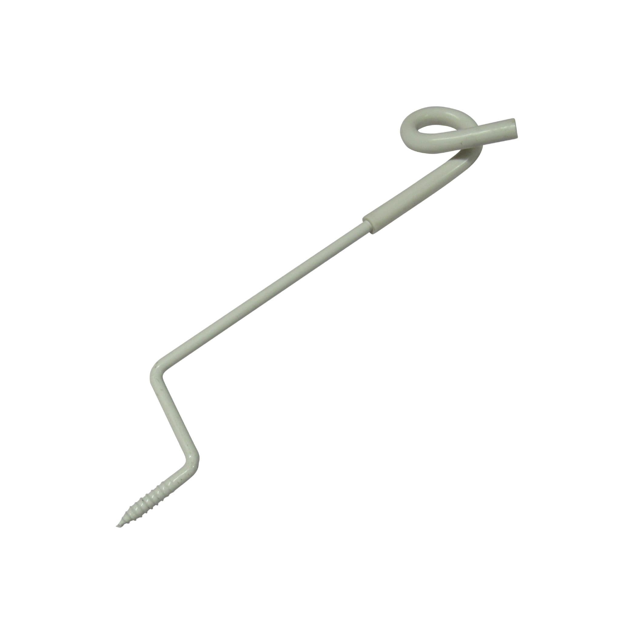10X White Offest Pig Tail Insulators | SecureFix Direct