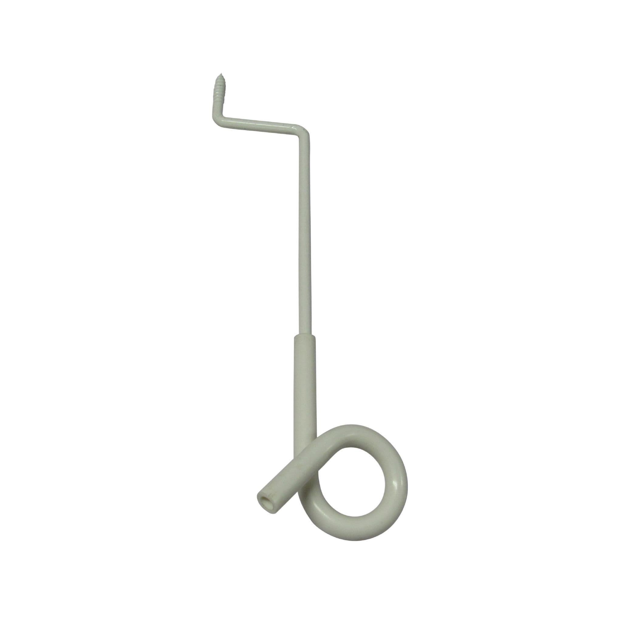 10X White Offest Pig Tail Insulators | SecureFix Direct