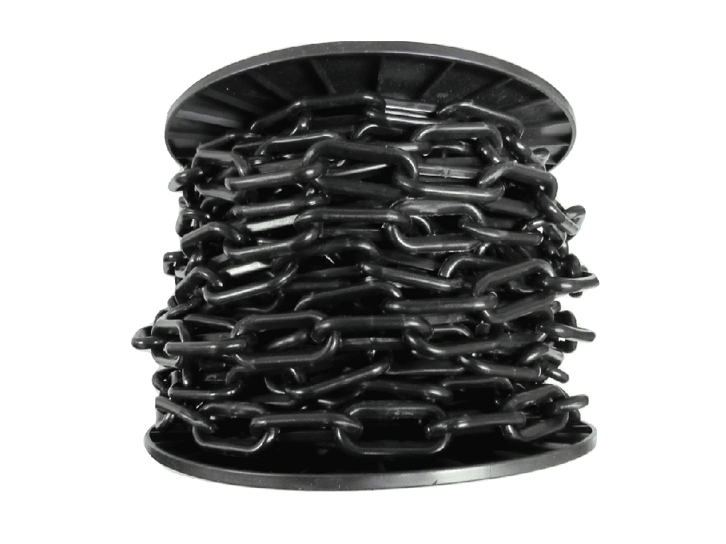 Black Plastic Chain Links 10MM x 20M | SecureFix Direct