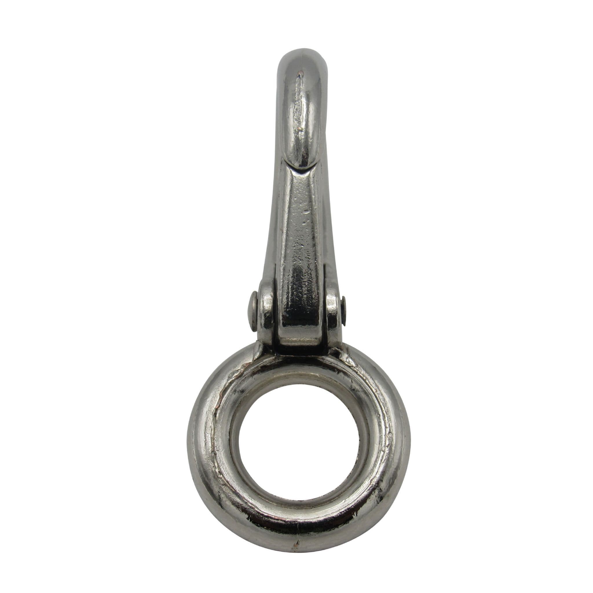 Zinc Plated Fixed Swivel Eye Snap Hook | SecureFix Direct