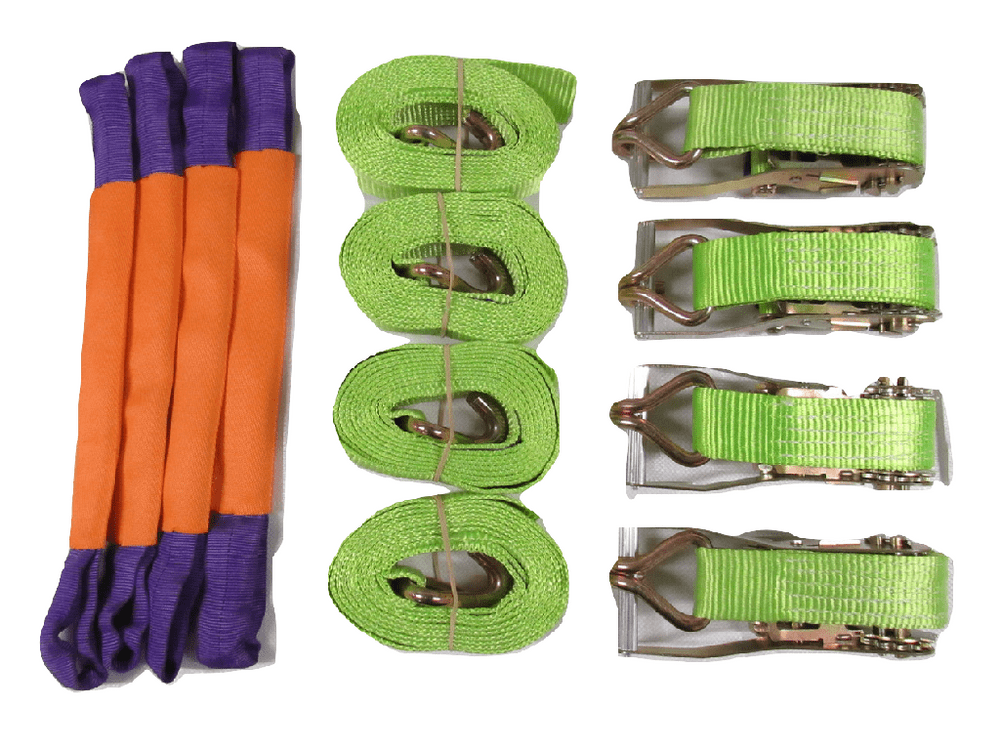 x4 Hi Vis Recovery Strap Kit 50MM x 4M | SecureFix Direct