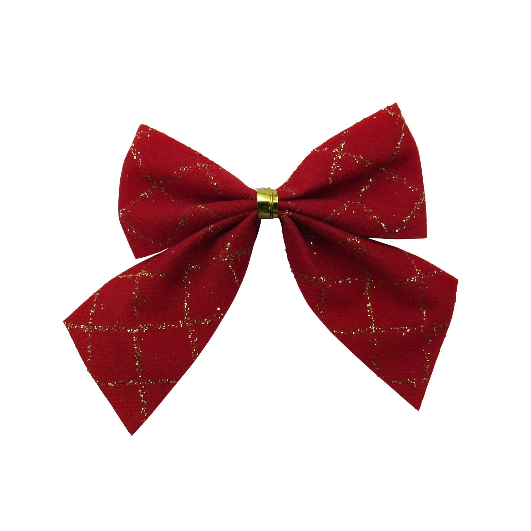 42 X Red Christmas Bows | SecureFIx Direct